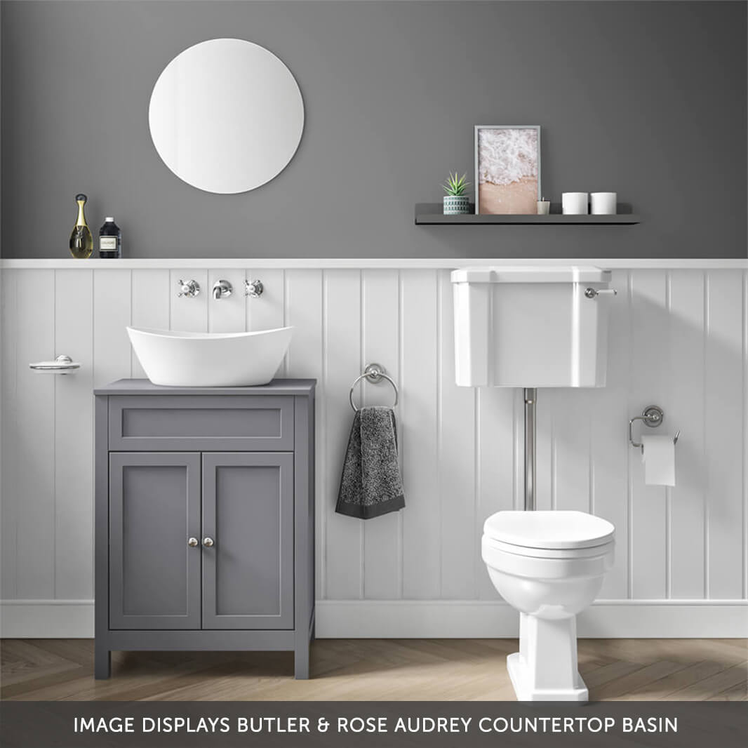 Butler & Rose Catherine 600mm Floorstanding Vanity Unit & Countertop ...