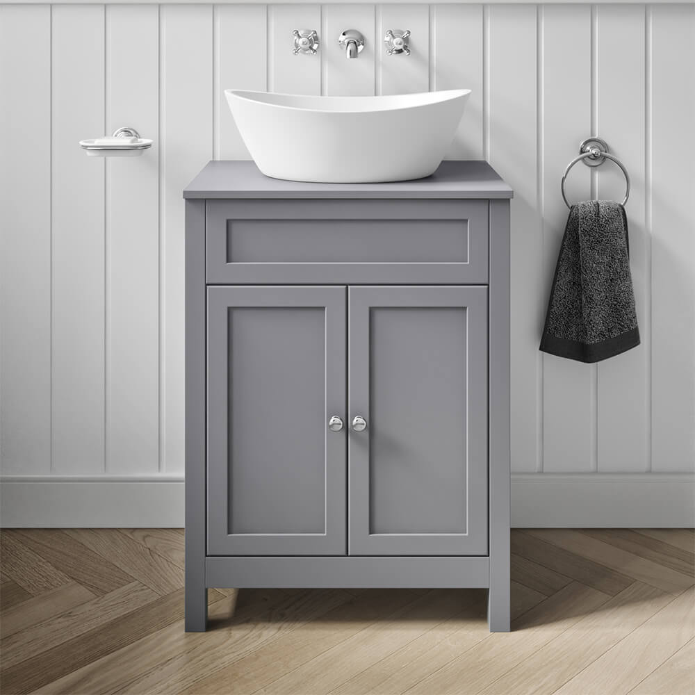Butler & Rose Catherine 600mm Floorstanding Vanity Unit & Countertop ...