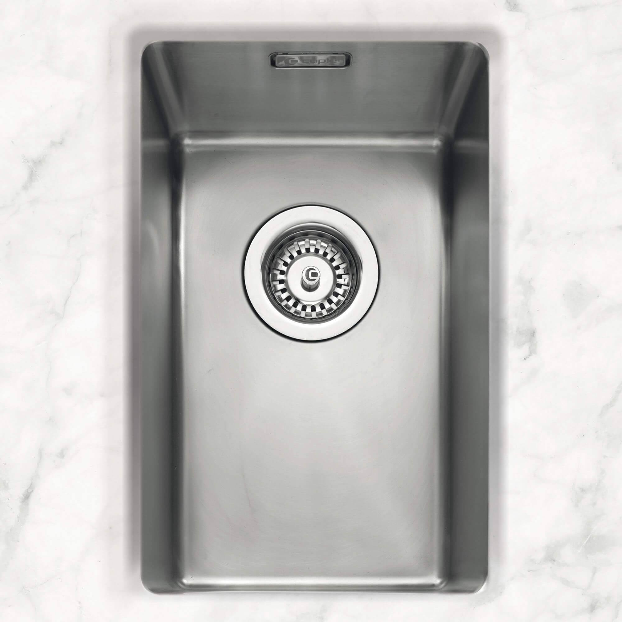 Caple Mode 0.5 Bowl Inset/Undermount Brushed Stainless Steel Sink ...
