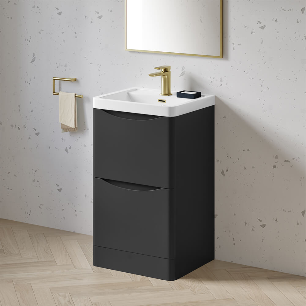 Harbour Clarity 500mm Floorstanding Vanity Unit & Basin | Tap Warehouse