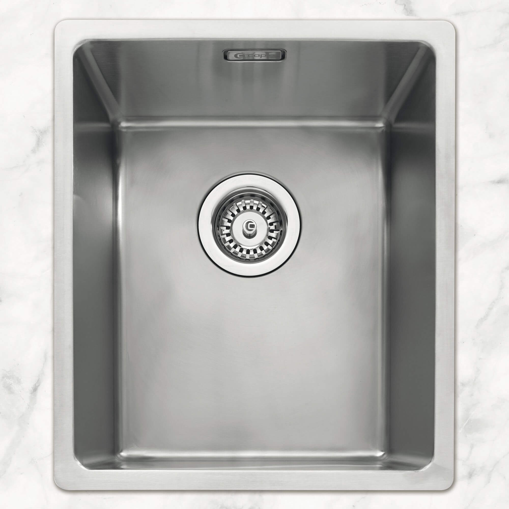 Caple Mode 1 Bowl Inset or Undermount Brushed Stainless Steel Sink ...