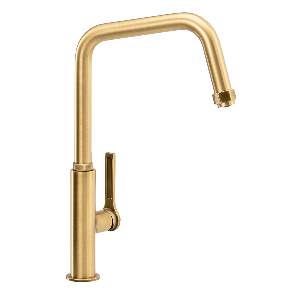 Abode Hex Industrial Single Lever Mono Kitchen Mixer Tap - Antique ...