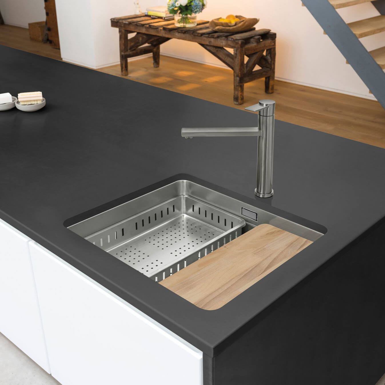 Caple Axle 1 Bowl Inset or Undermount Stainless Steel Sink with Waste ...