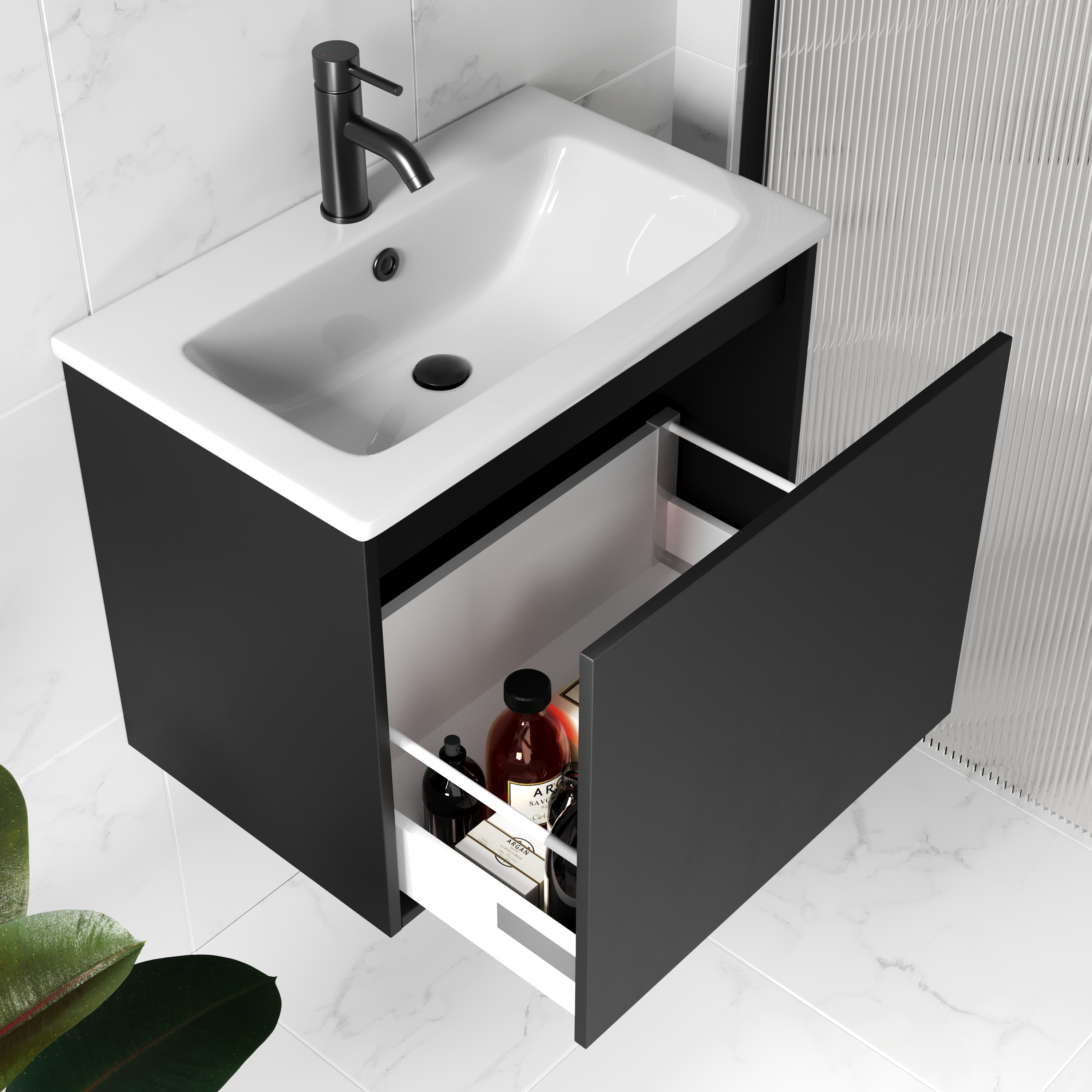 Billy 600mm Wall Hung Vanity Unit & Basin | Tap Warehouse