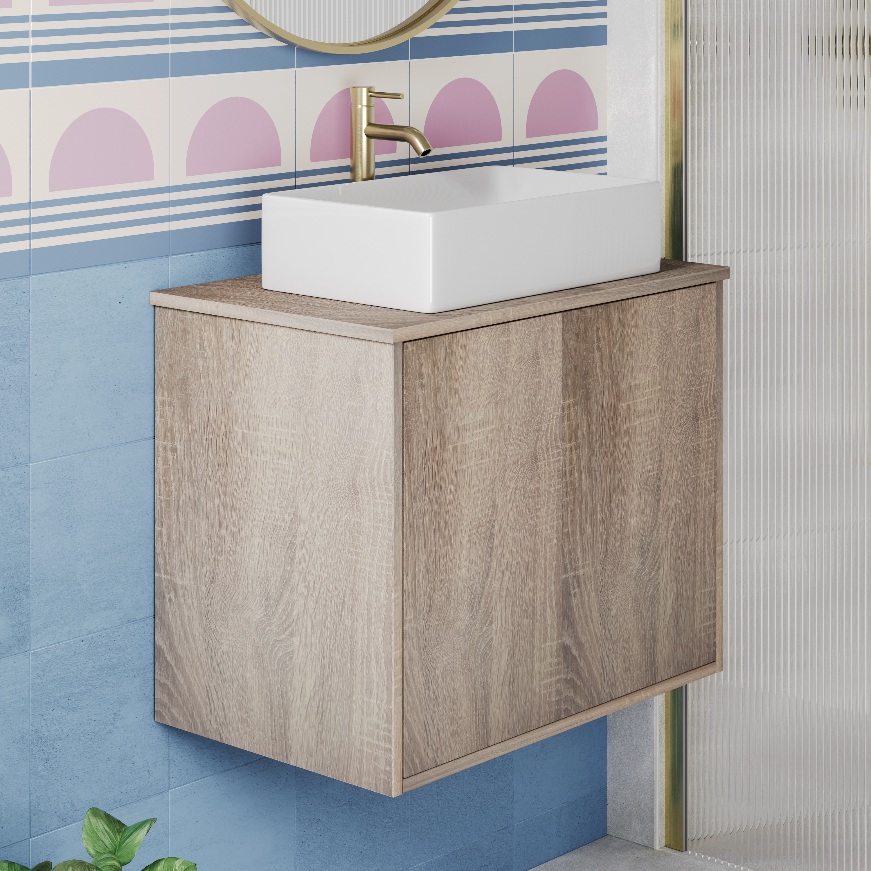 Billy 600mm Wall Hung Vanity Unit & Countertop | Tap Warehouse