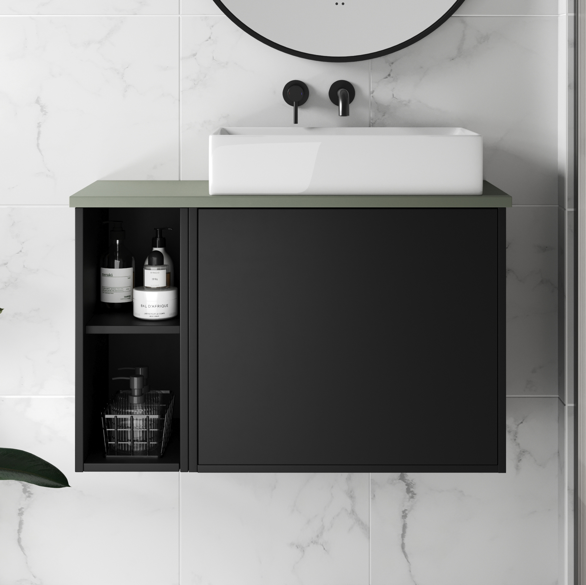 Billy 800mm Wall Hung Vanity Unit & Countertop | Tap Warehouse