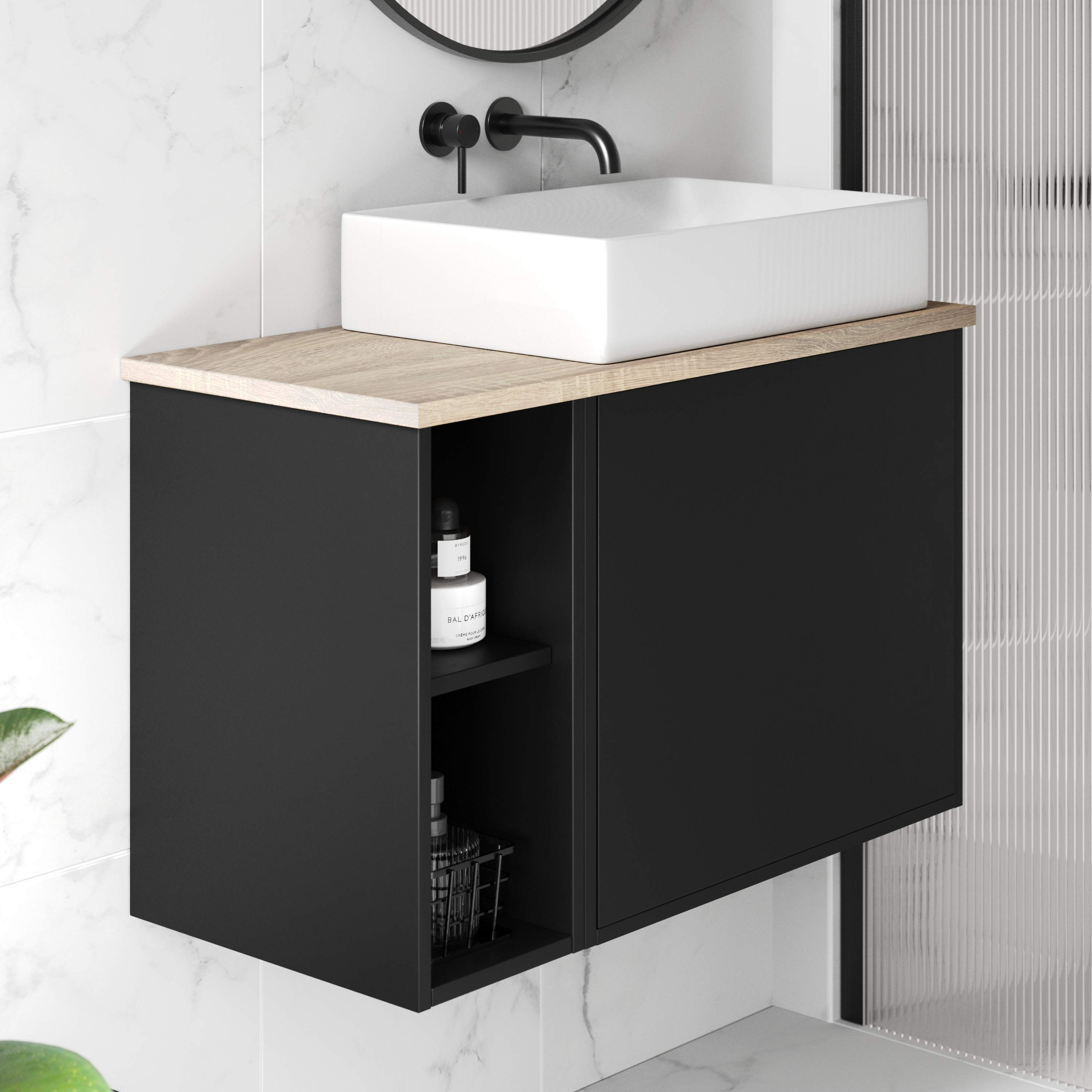 Billy 800mm Wall Hung Vanity Unit & Countertop | Tap Warehouse