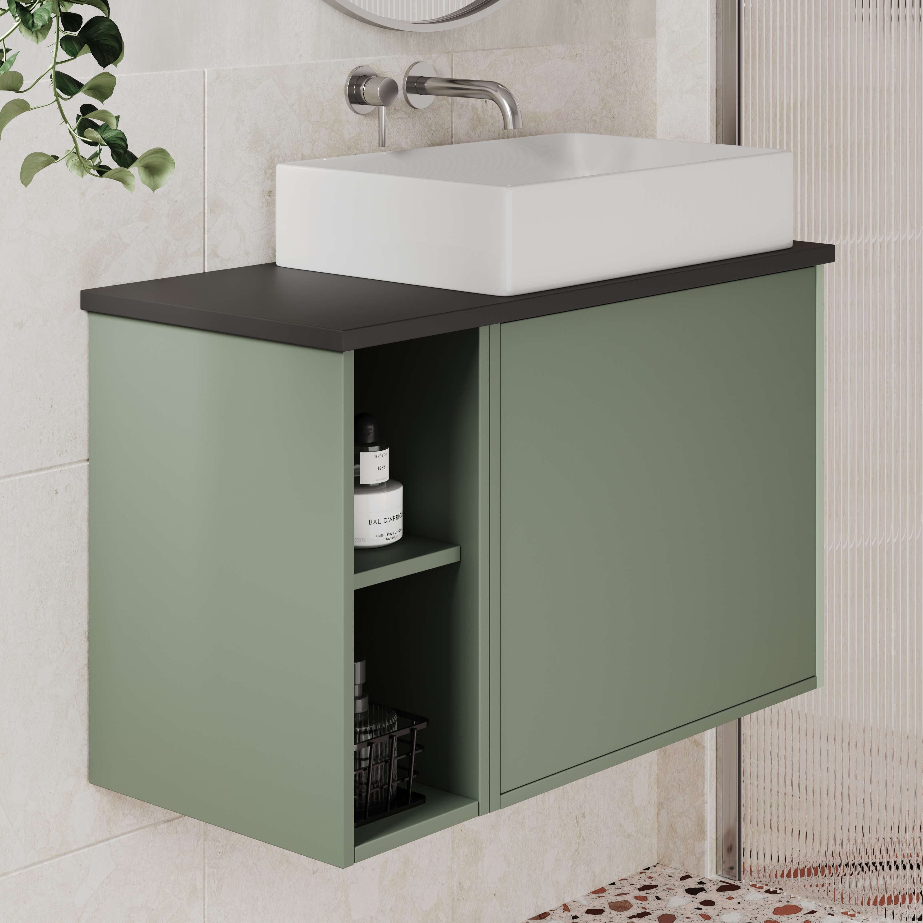 Billy 800mm Wall Hung Vanity Unit & Countertop | Tap Warehouse