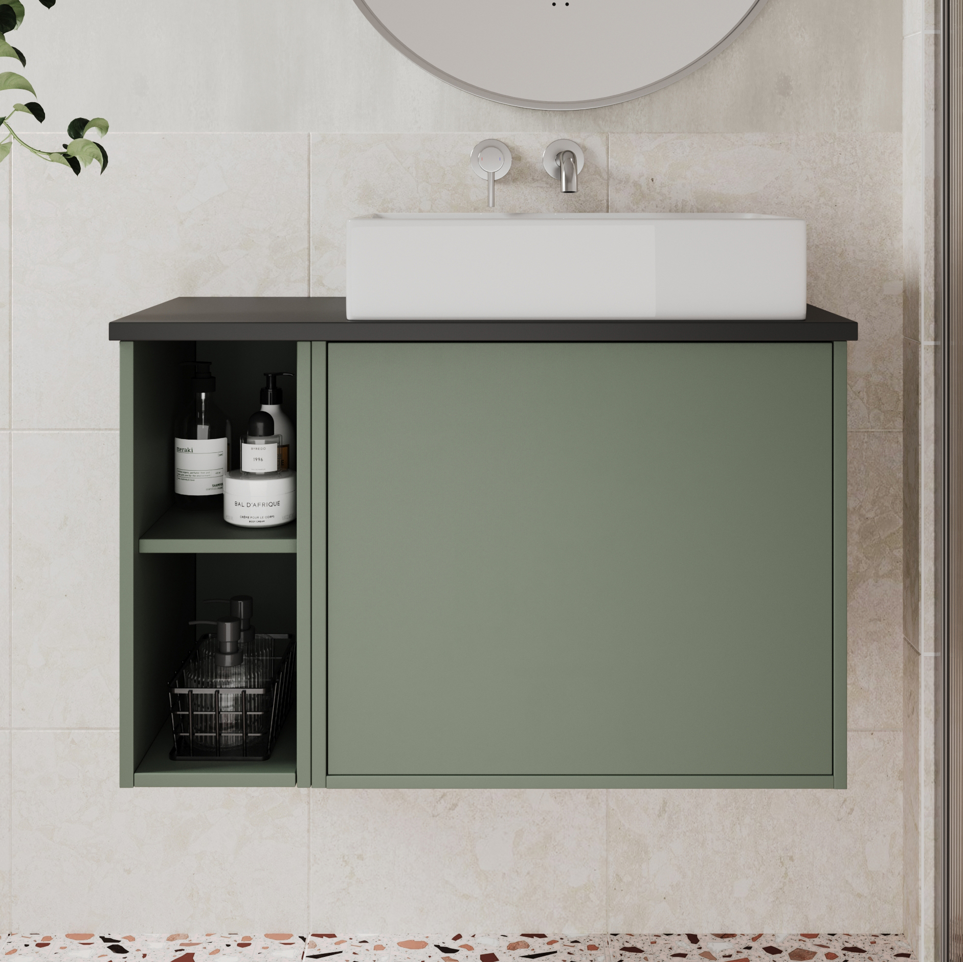 Billy 800mm Wall Hung Vanity Unit & Countertop | Tap Warehouse