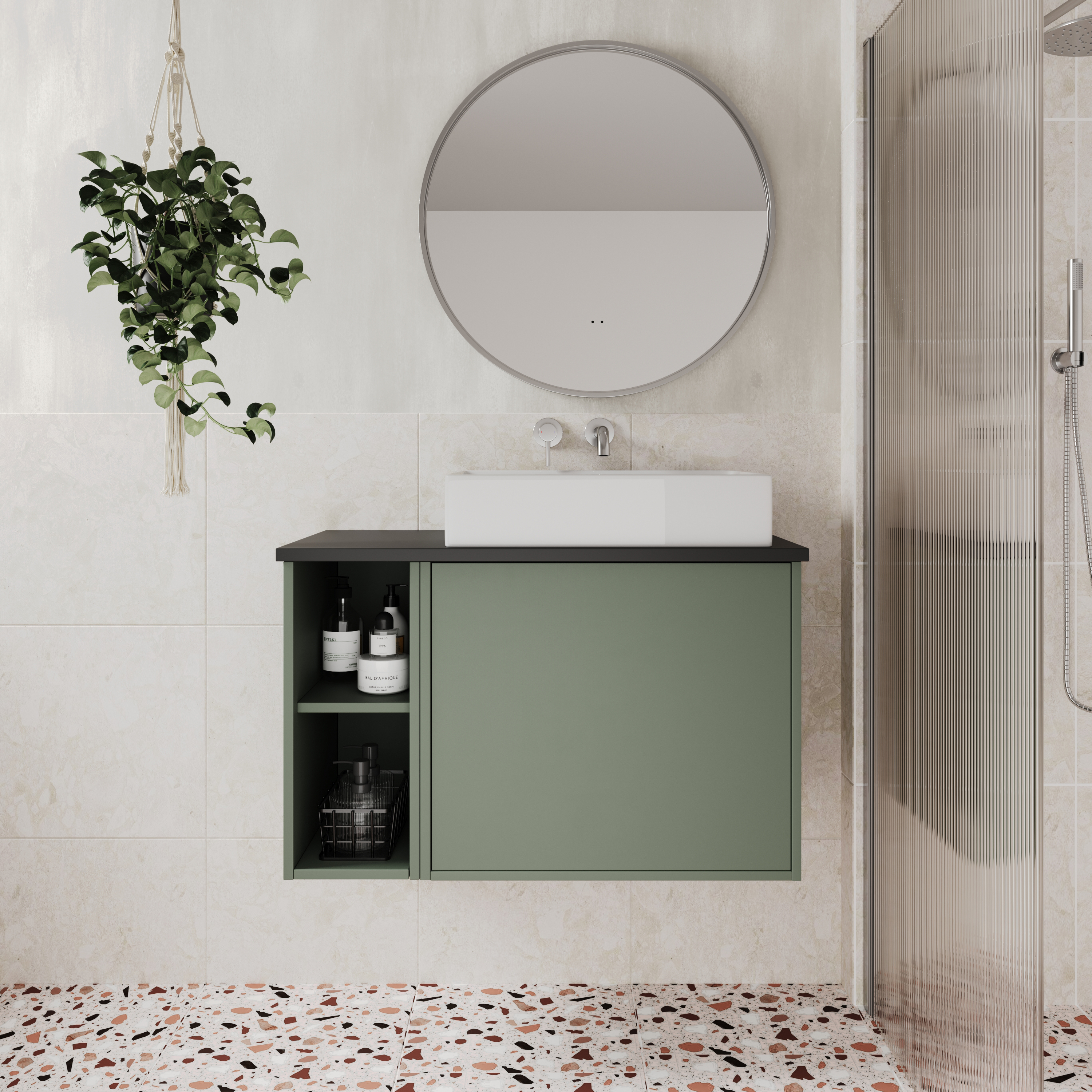 Billy 800mm Wall Hung Vanity Unit & Countertop | Tap Warehouse