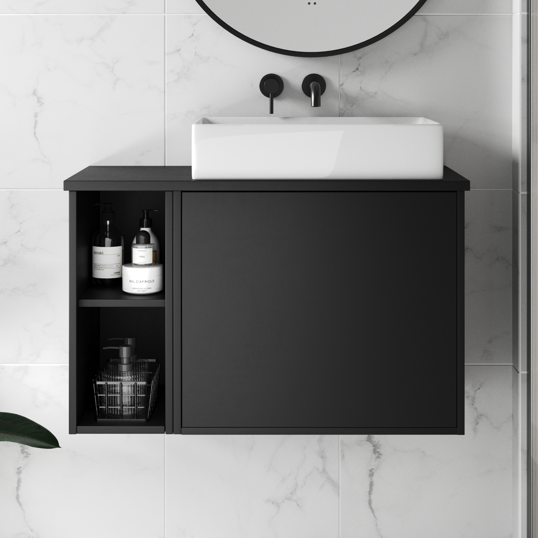 Billy 800mm Wall Hung Vanity Unit & Countertop | Tap Warehouse