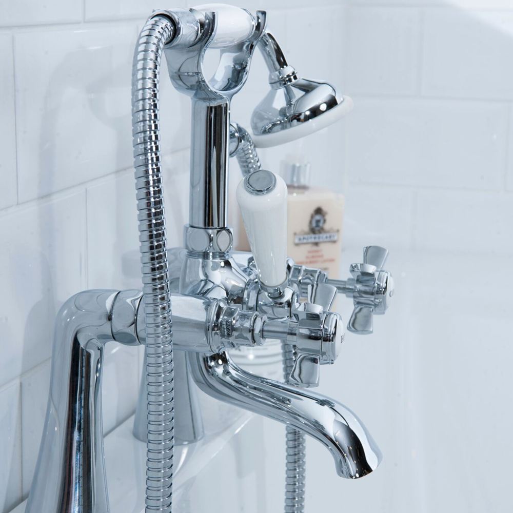Butler & Rose Loretta Traditional Bath Shower Mixer with Handset Kit ...