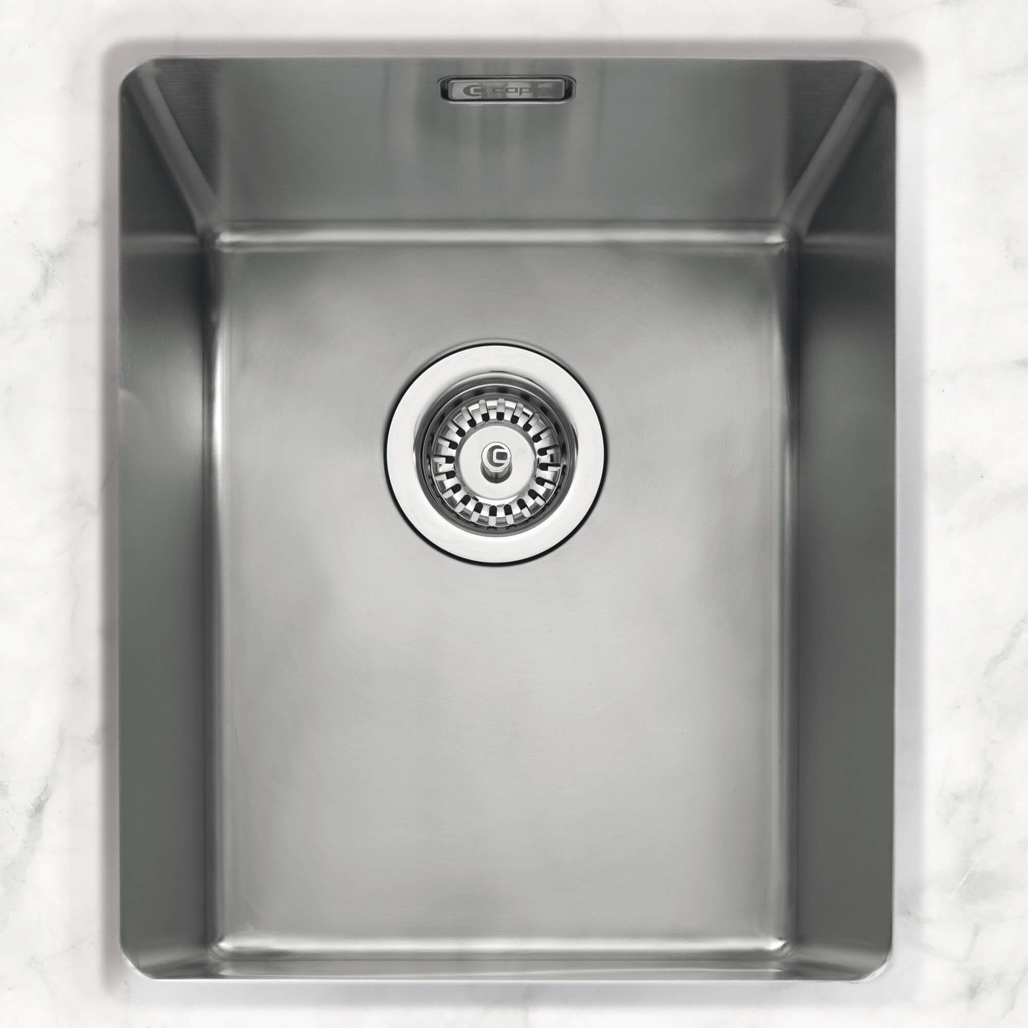 Caple Mode 1 Bowl Inset or Undermount Brushed Stainless Steel Sink ...