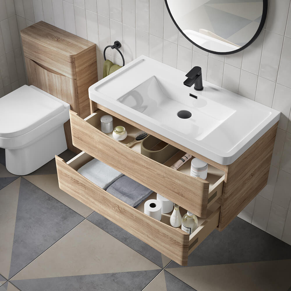 Harbour Clarity 900mm Floorstanding Vanity Unit & Basin | Tap Warehouse