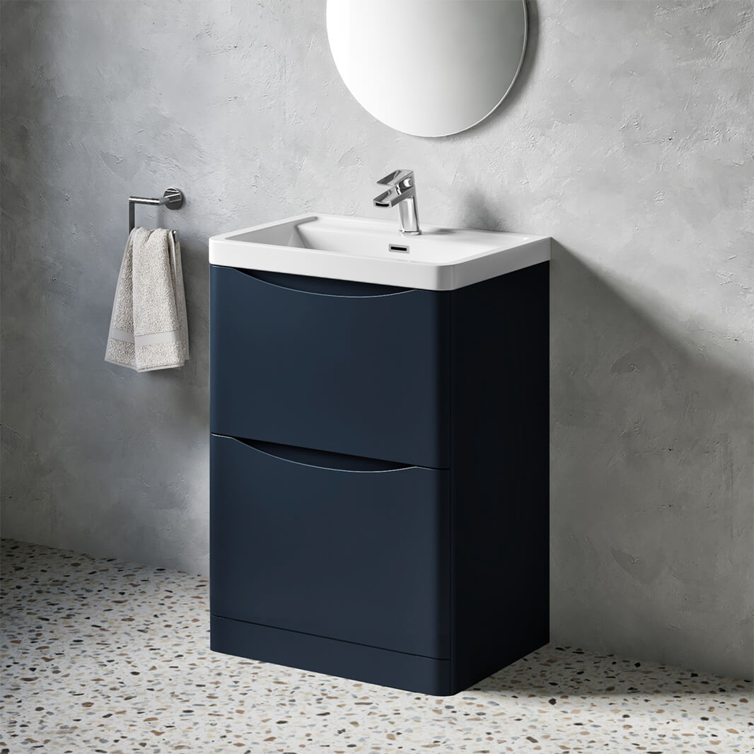 Harbour Clarity 600mm Floorstanding Vanity Unit & Basin | Tap Warehouse