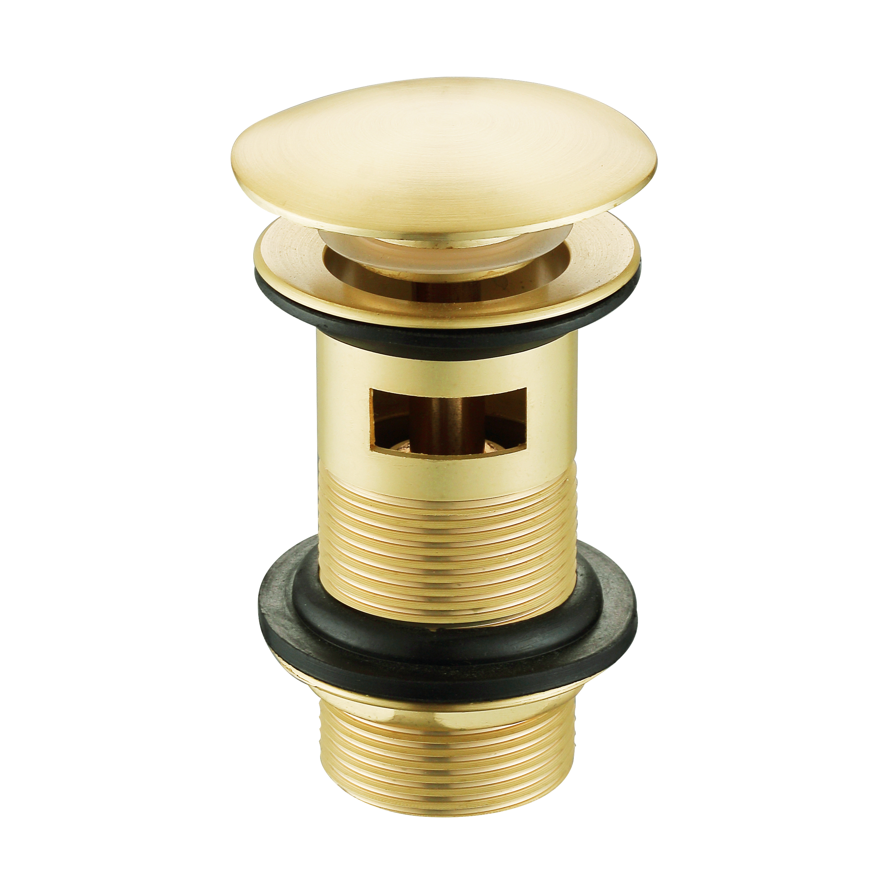Harbour Slotted Basin Waste - Brushed Brass | Tap Warehouse