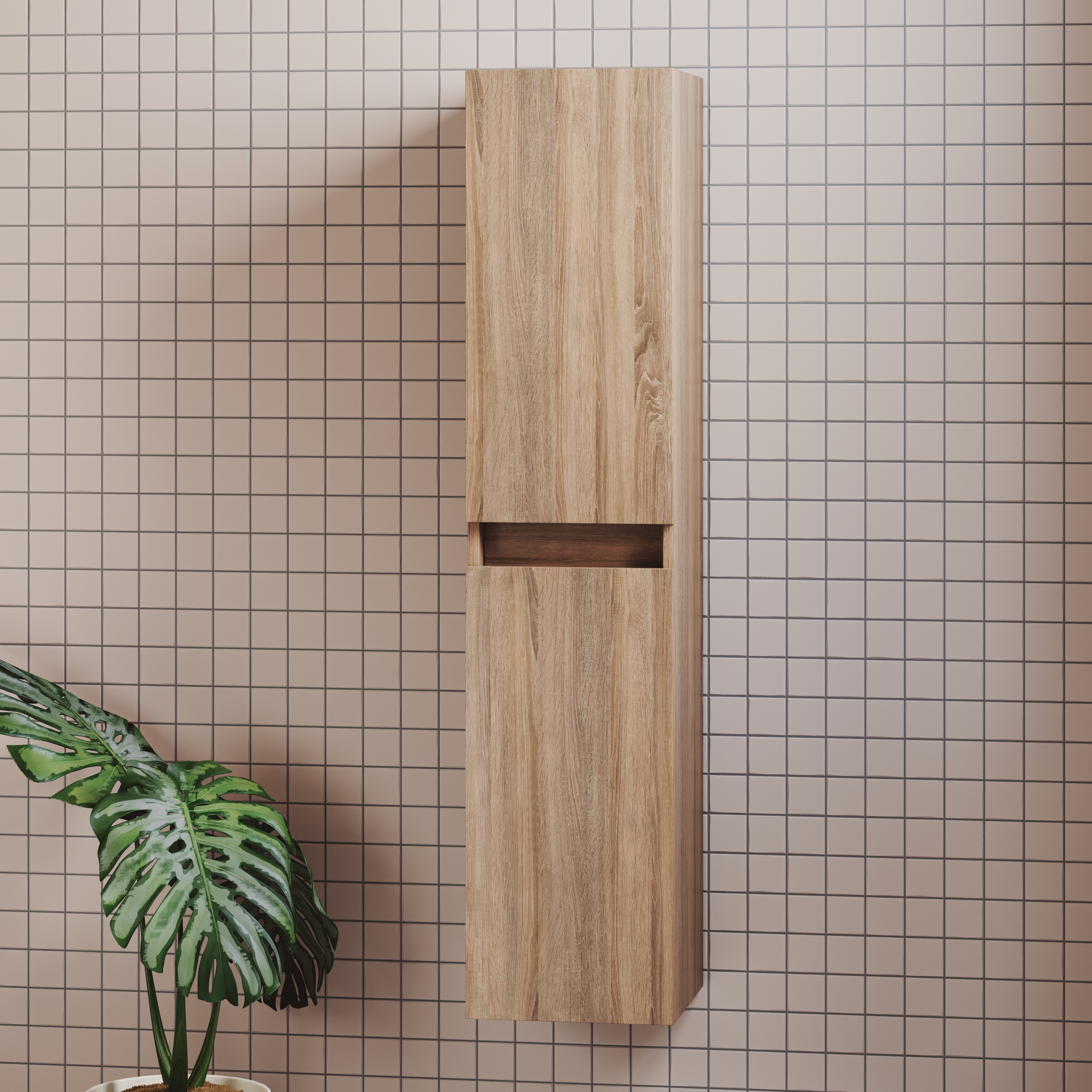 Isla 1200mm Wall Mounted Tall Storage Cabinet | Tap Warehouse