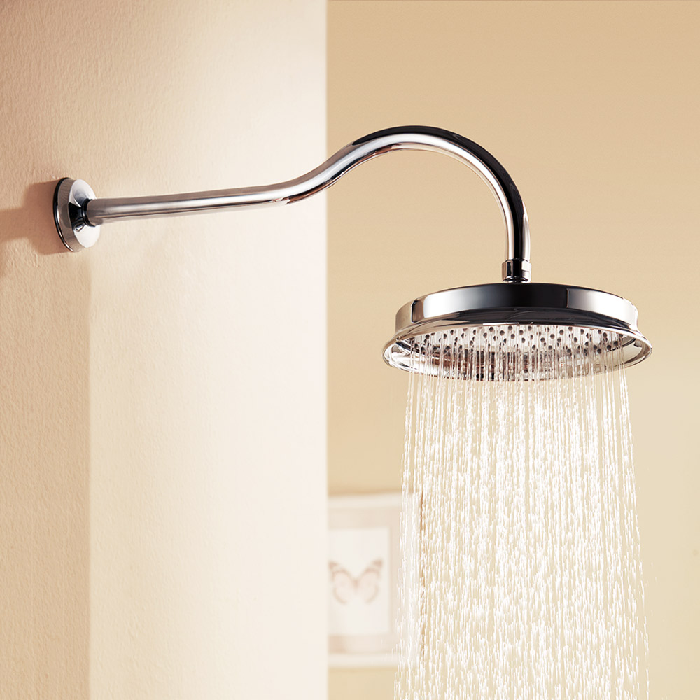 Flova Liberty Concealed Manual Mixer Valve with Overhead Shower & Slide ...