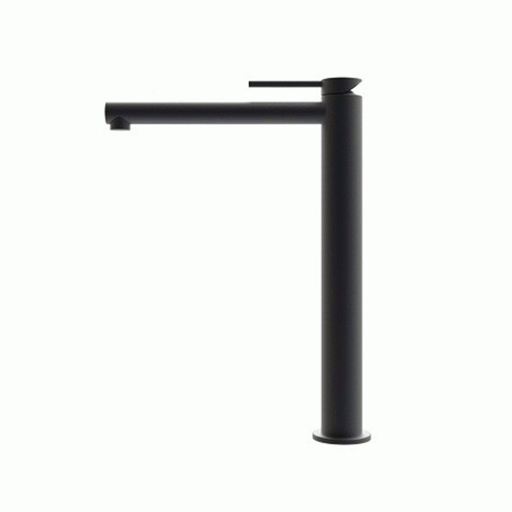 Miller Matt Black Tall Mono Basin Mixer with Free Flow Waste | Tap ...