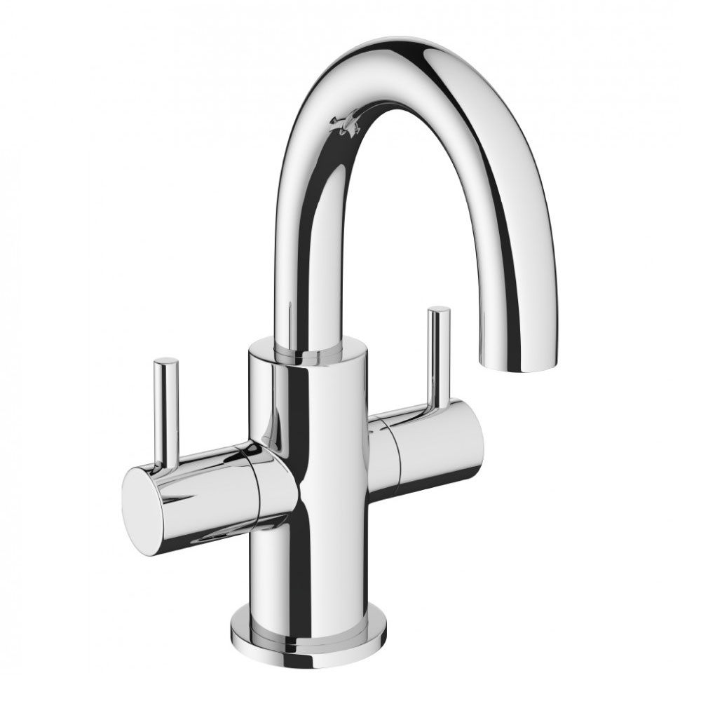 Crosswater MPRO Twin Lever Basin Mini Monobloc | Tap Warehouse