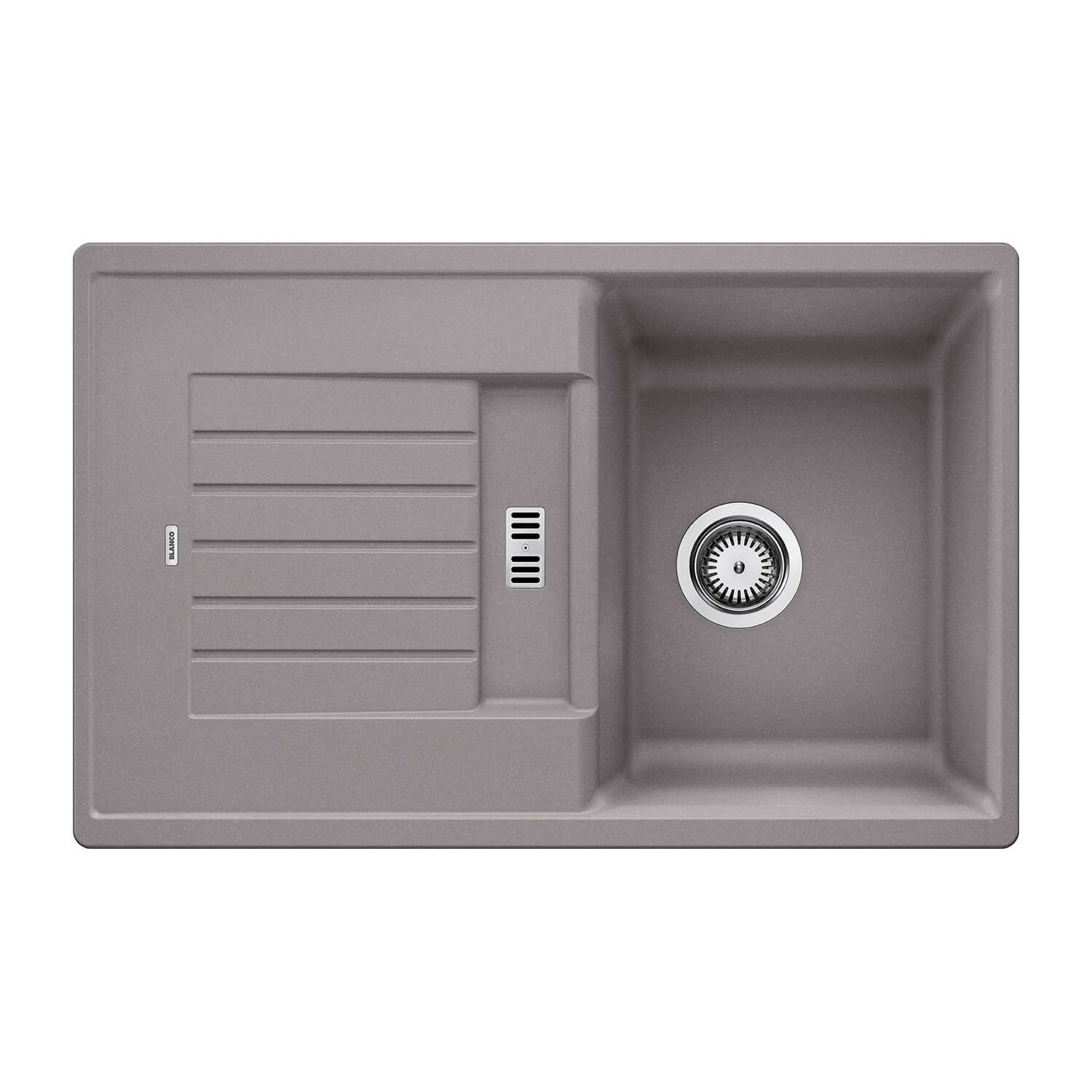 Blanco Zia 45 S Compact 1.5 Bowl Inset Silgranit Composite Kitchen Sink ...