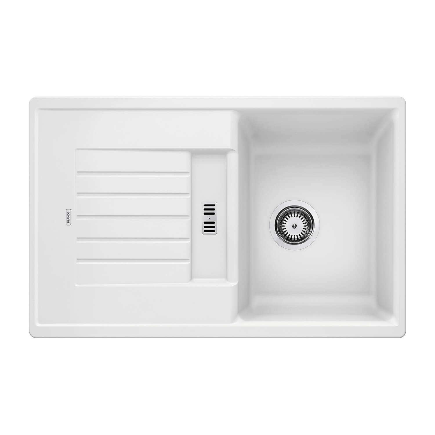 Blanco Zia 45 S Compact 1.5 Bowl Inset Silgranit Composite Kitchen Sink ...