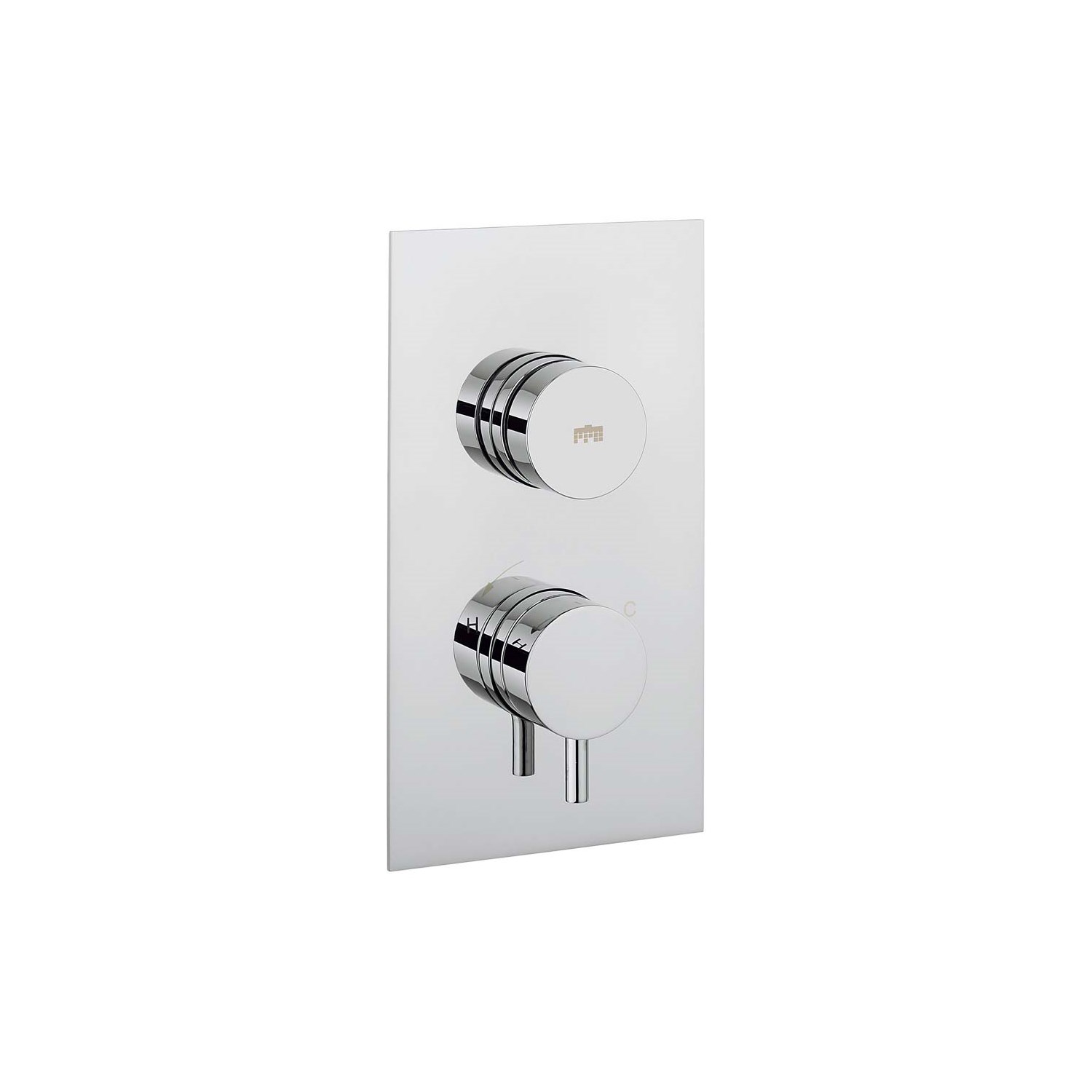 Crosswater Dial Kai Lever 1 Outlet Concealed Thermostatic Shower Valve ...