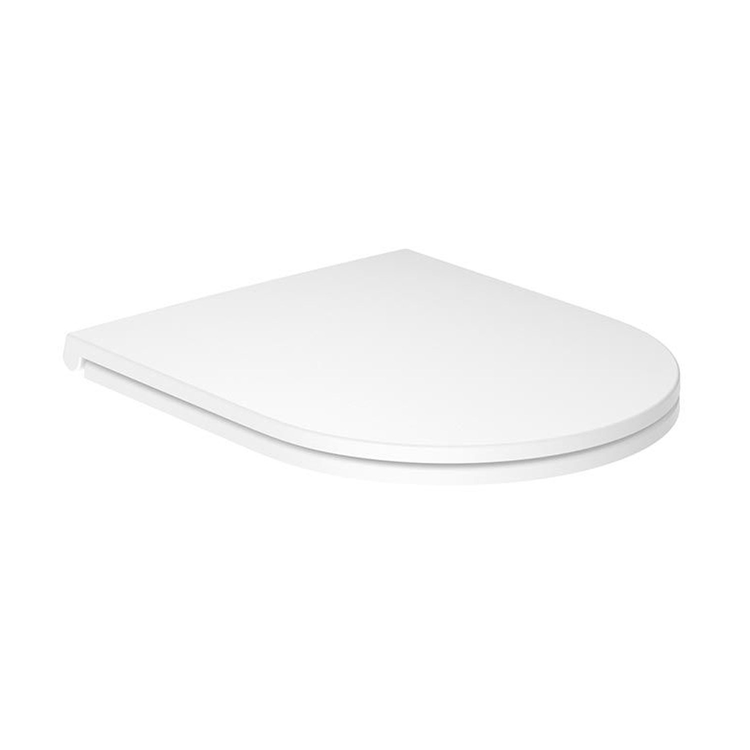 Vado Safari Slimline Soft Close Round Toilet Seat for Matt White Back ...