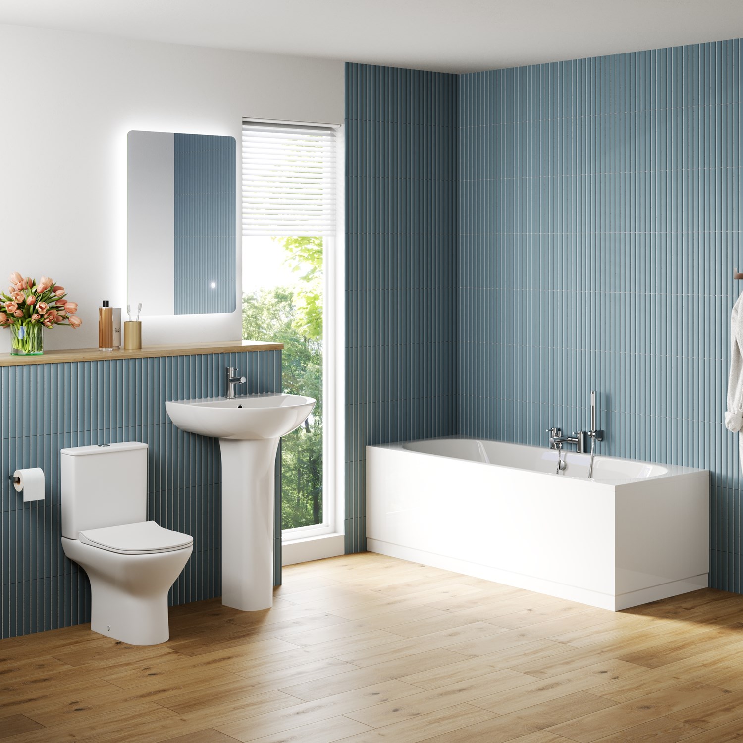 Harbour Acclaim Complete Bathroom Suite with Double Ended Bath ...