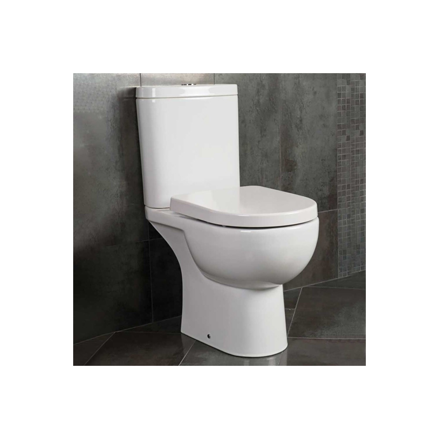 Rak Tonique Close Coupled Toilet & Soft Close Seat | Tap Warehouse
