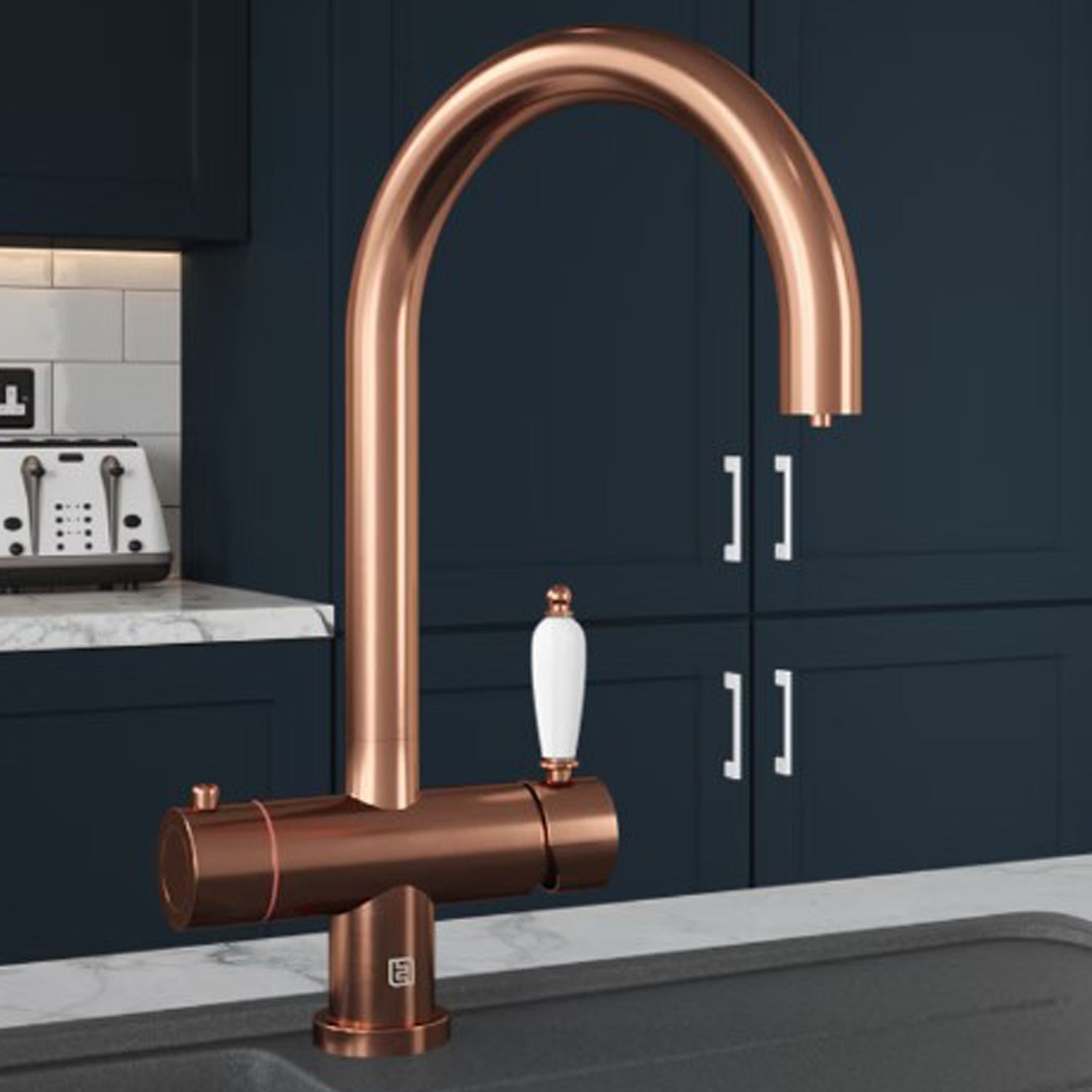 The Tap Factory Shaker Boiling Water Kitchen Mixer with Filtered Cold ...