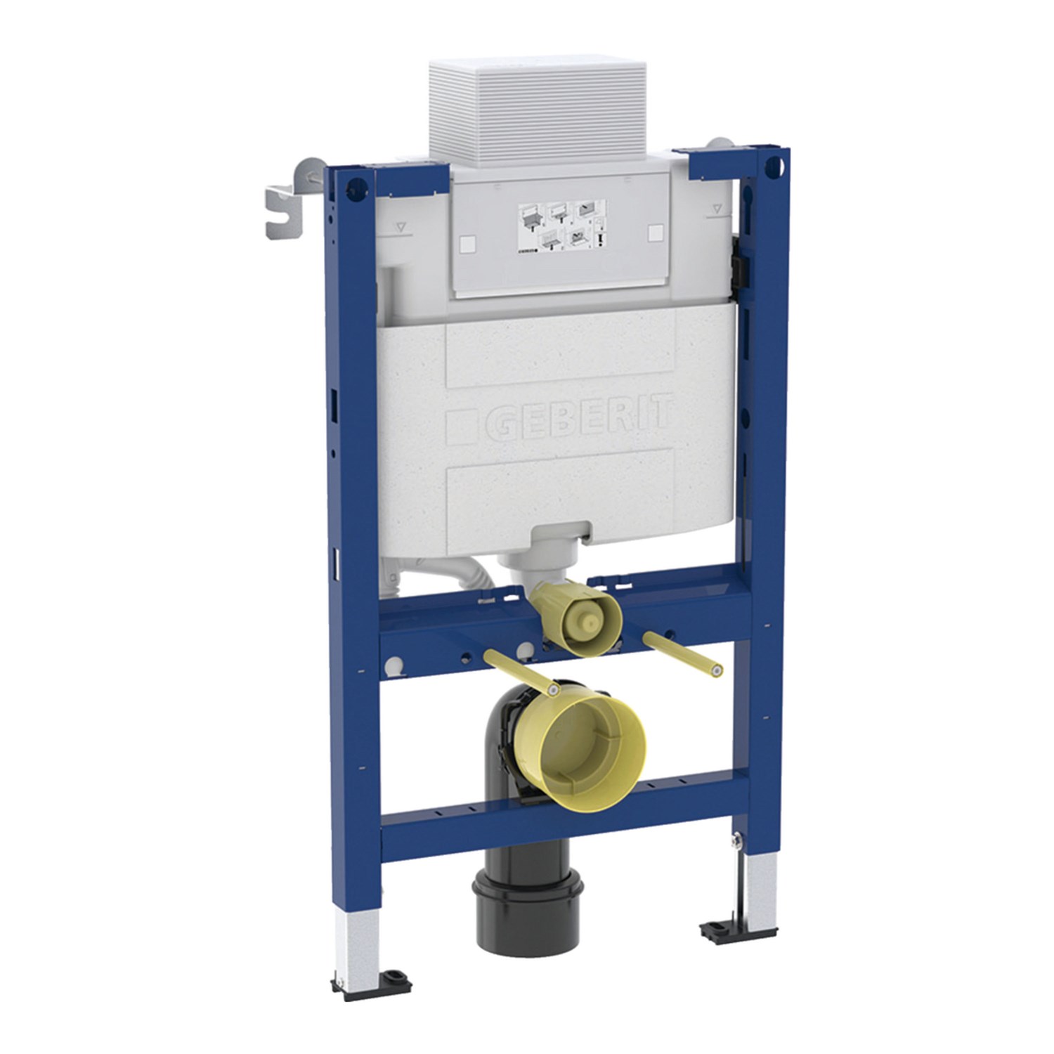 Geberit Duofix 820mm Concealed Frame & Alpha Cistern for Wall Hung ...