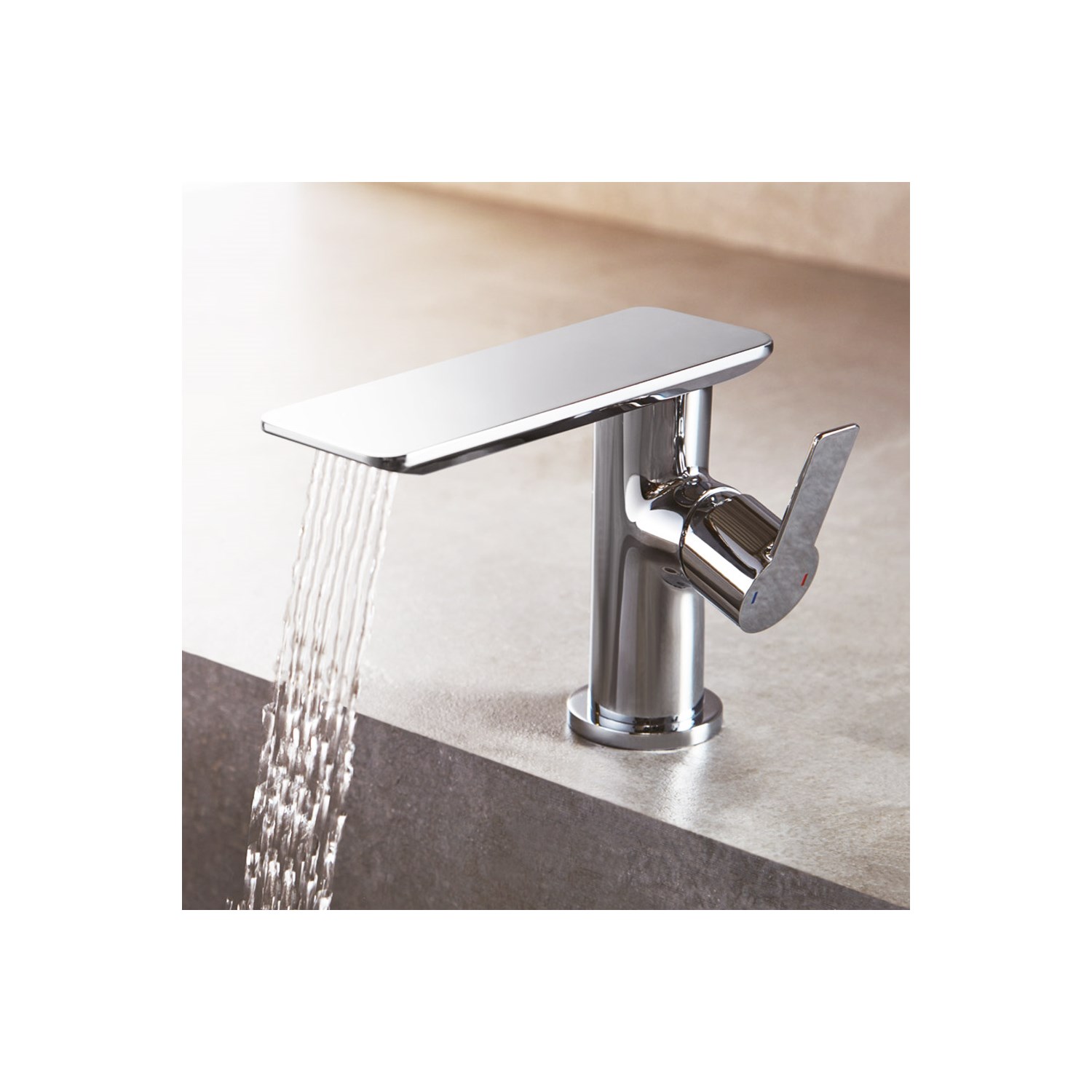 Flova Spring Mono Basin Mixer with Clicker Waste | Tap Warehouse