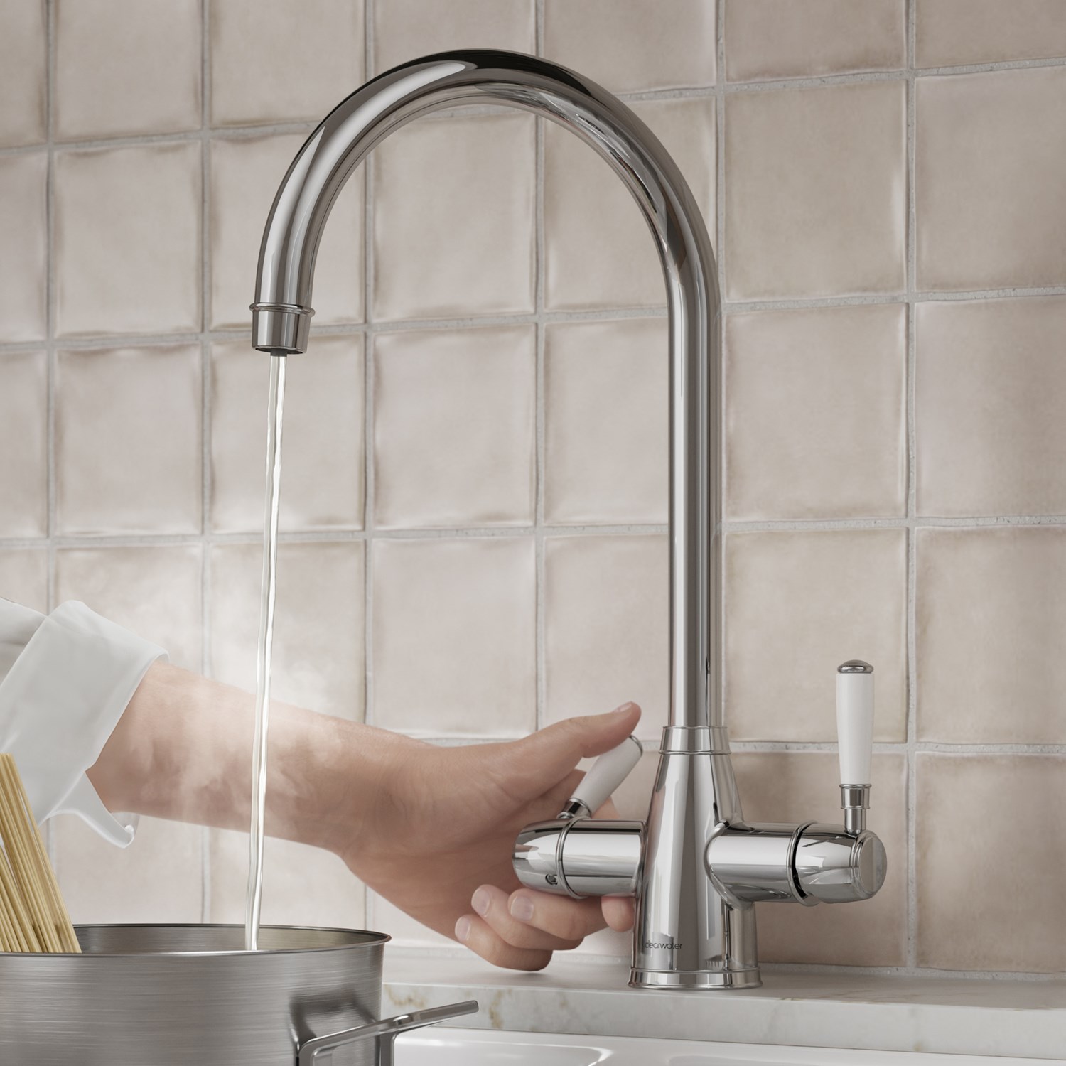 Clearwater Longdon 4-in-1 Instant Boiling Water Tap | Tap Warehouse
