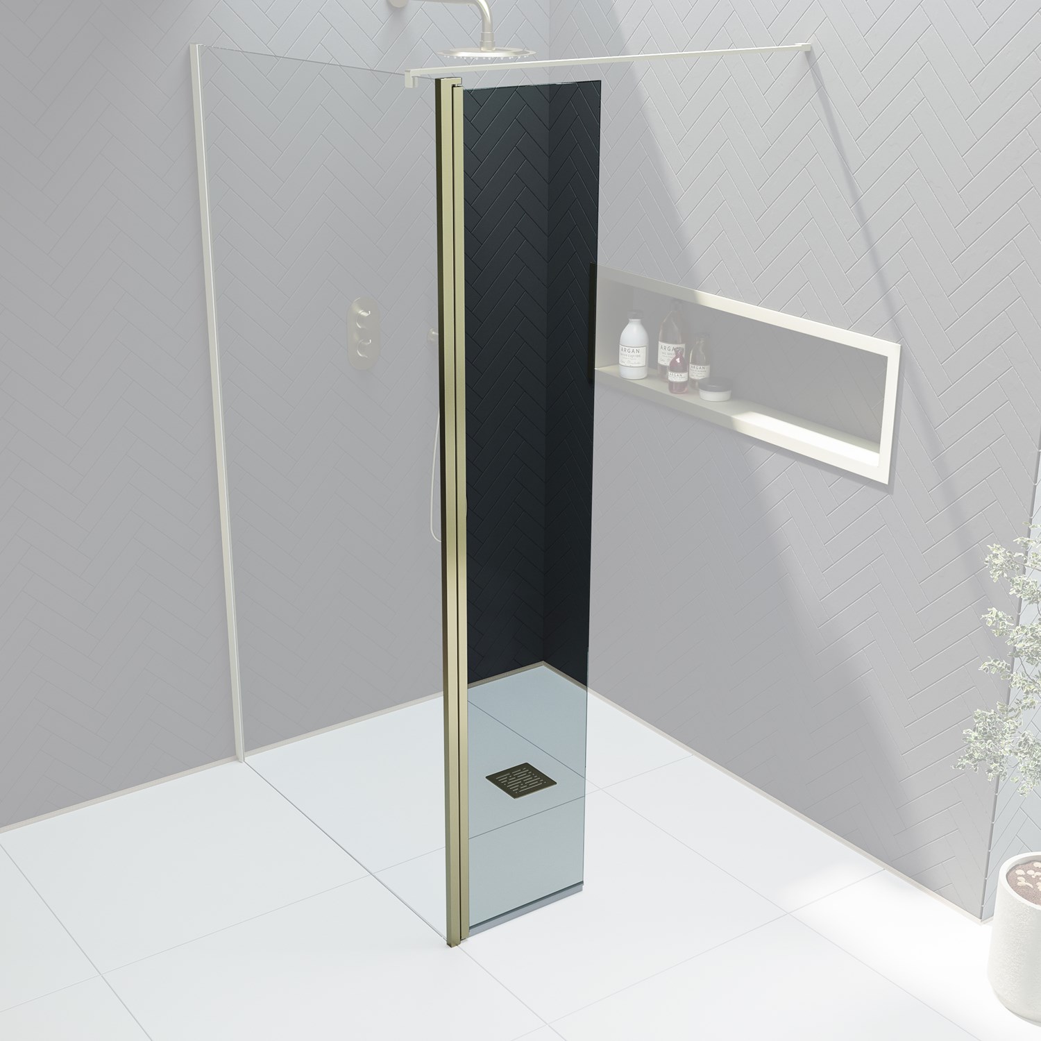 Harbour i10 Hinged 8mm Return Panel for Harbour i10 Glass Panels ...