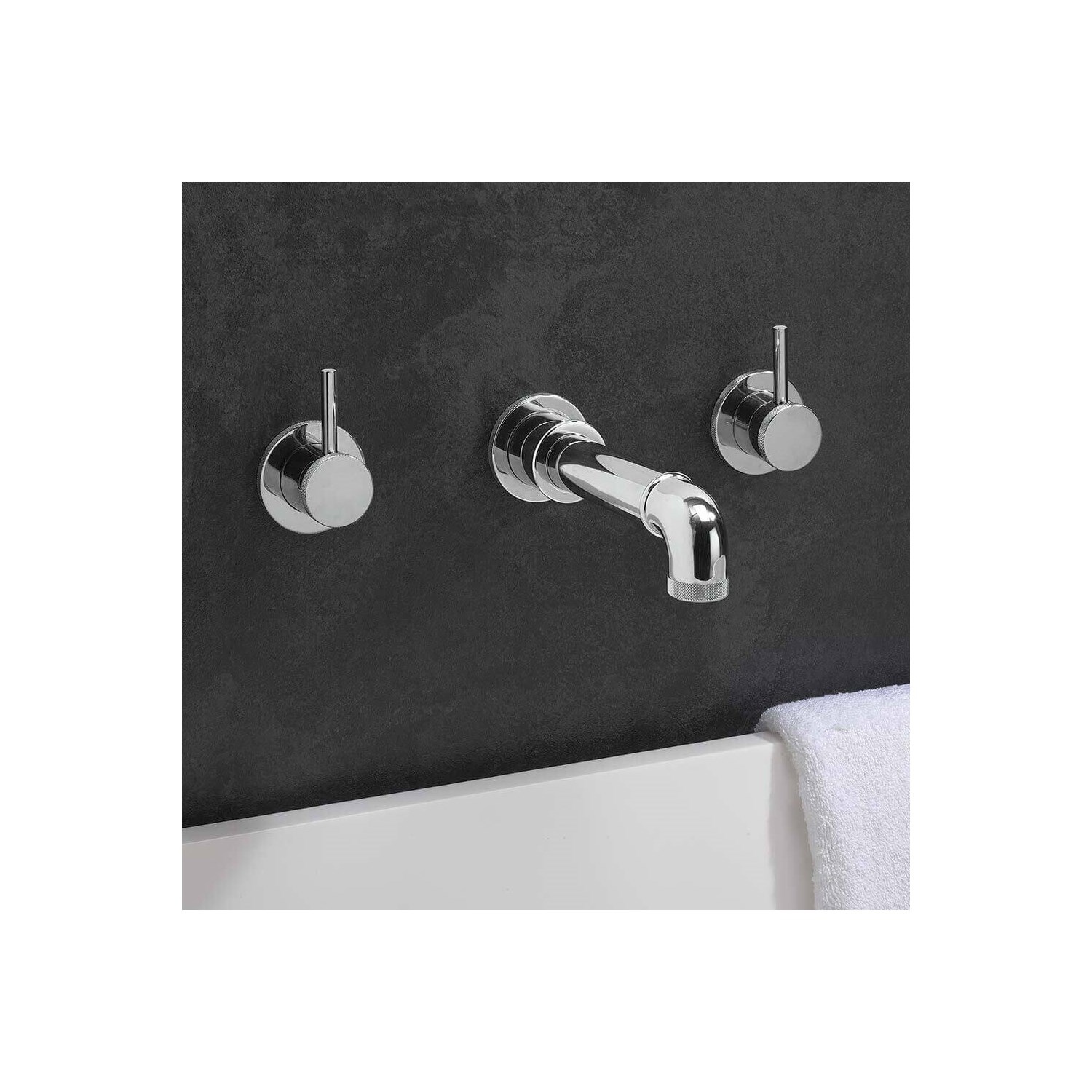 Crosswater MPRO Industrial 3 Hole Wall Mounted Bath Spout Tap | Tap ...