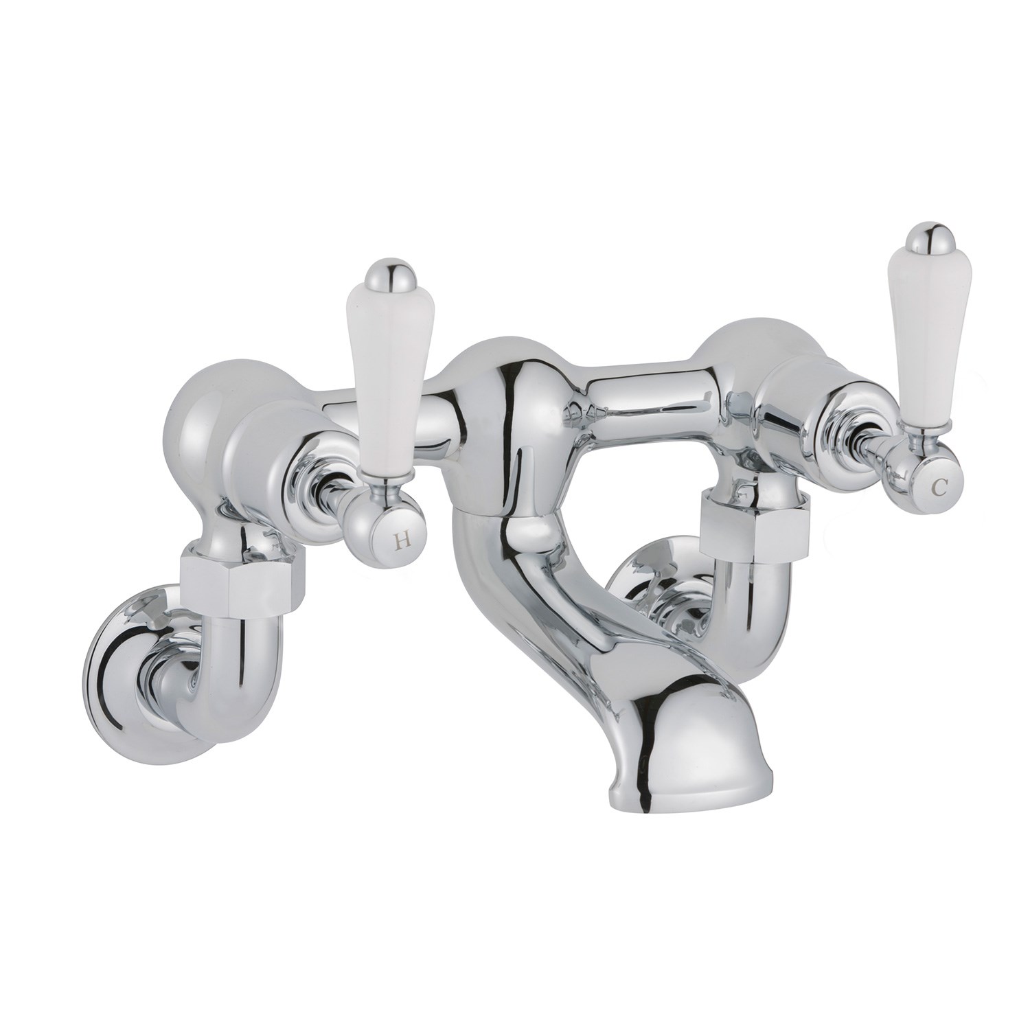 Butler & Rose Caledonia Lever Wall Mounted Bath Filler | Tap Warehouse