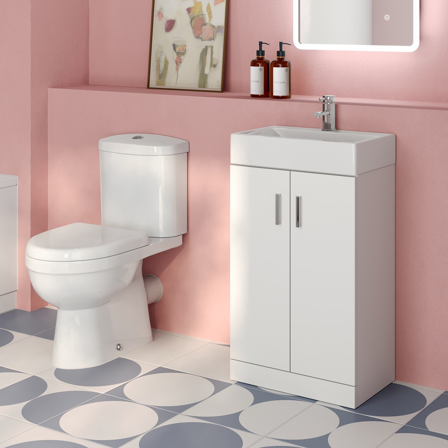 Jack Compact Toilet & Vanity Unit Bathroom Suite | Tap Warehouse
