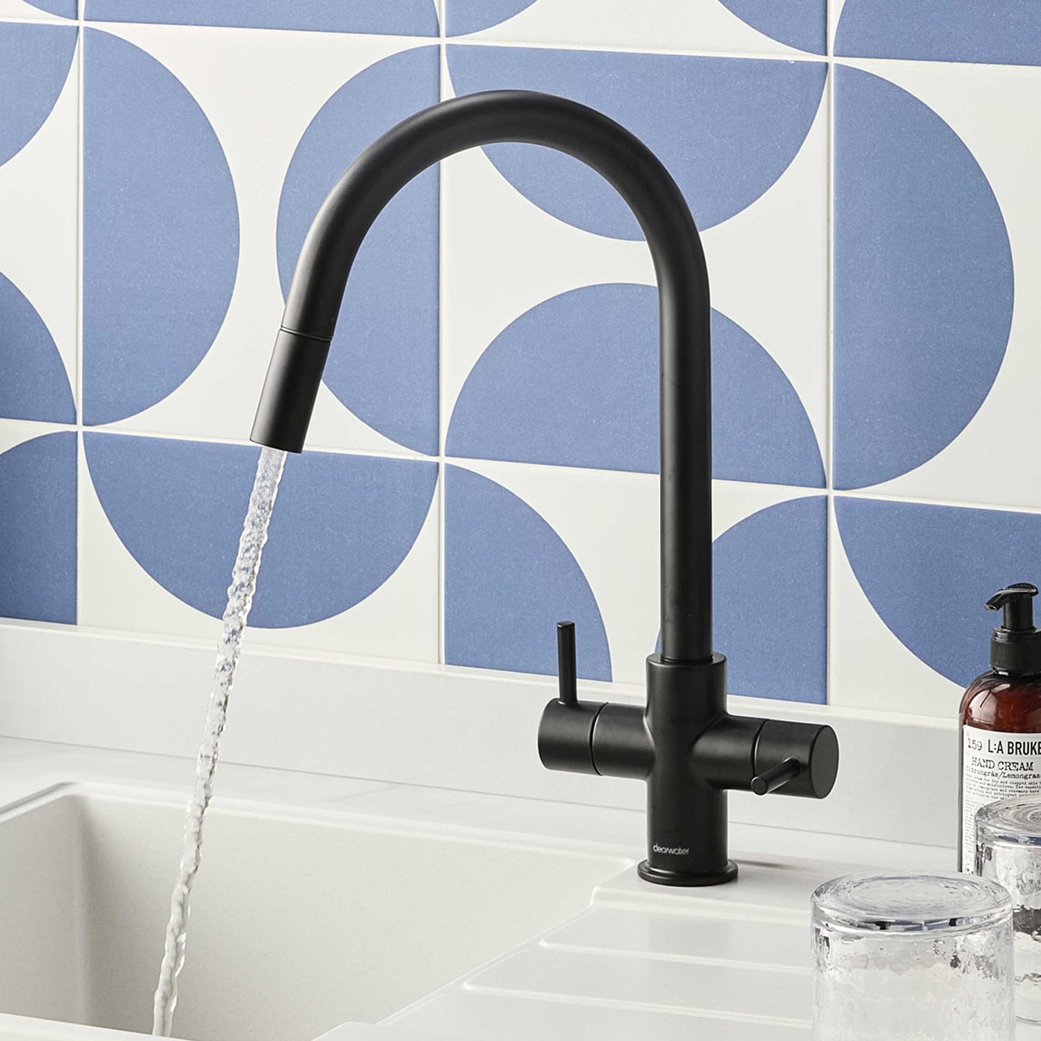 Clearwater Loreto Pull Out Kitchen Mixer Tap | Tap Warehouse