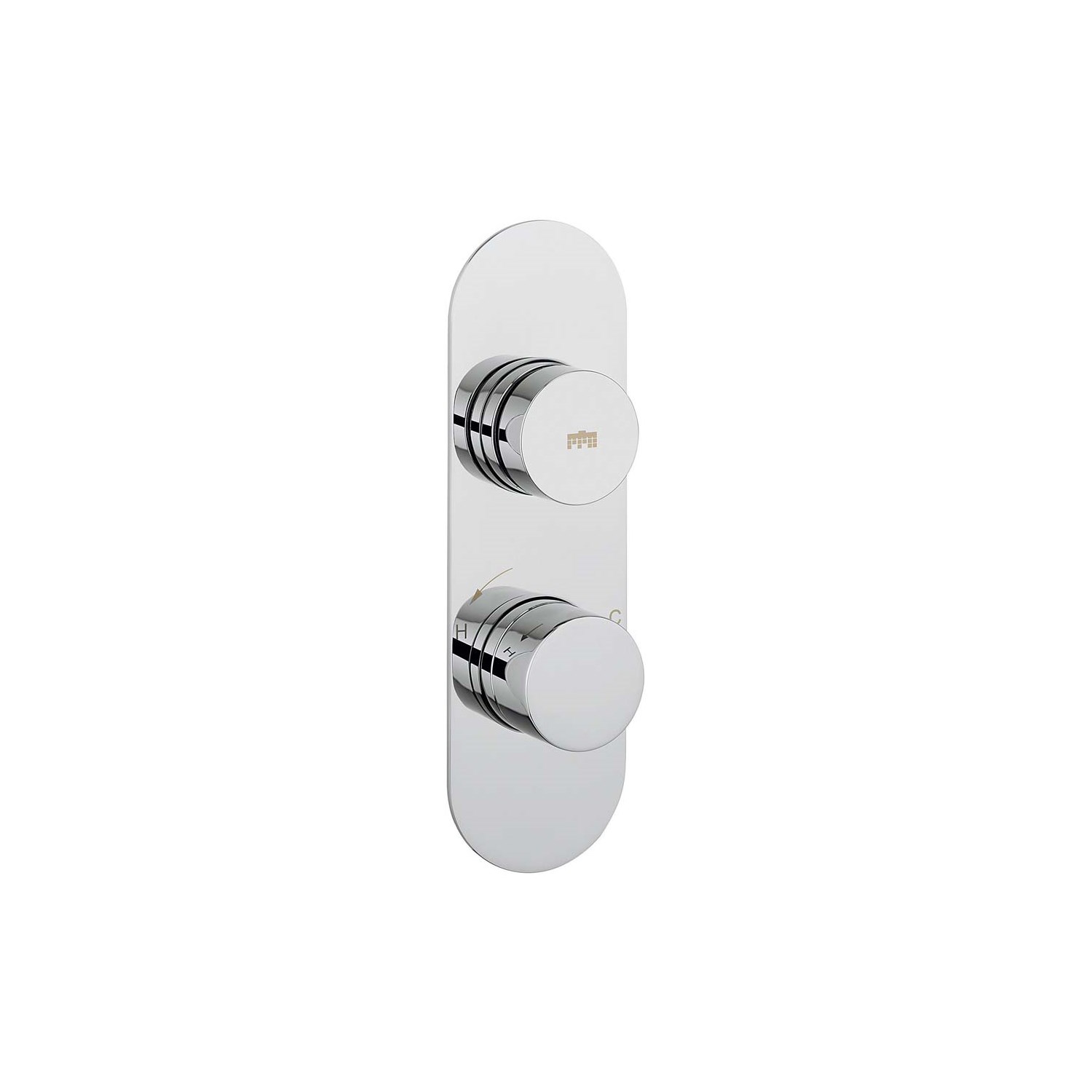 Crosswater Dial Central 1 Outlet Concealed Thermostatic Shower Valve ...