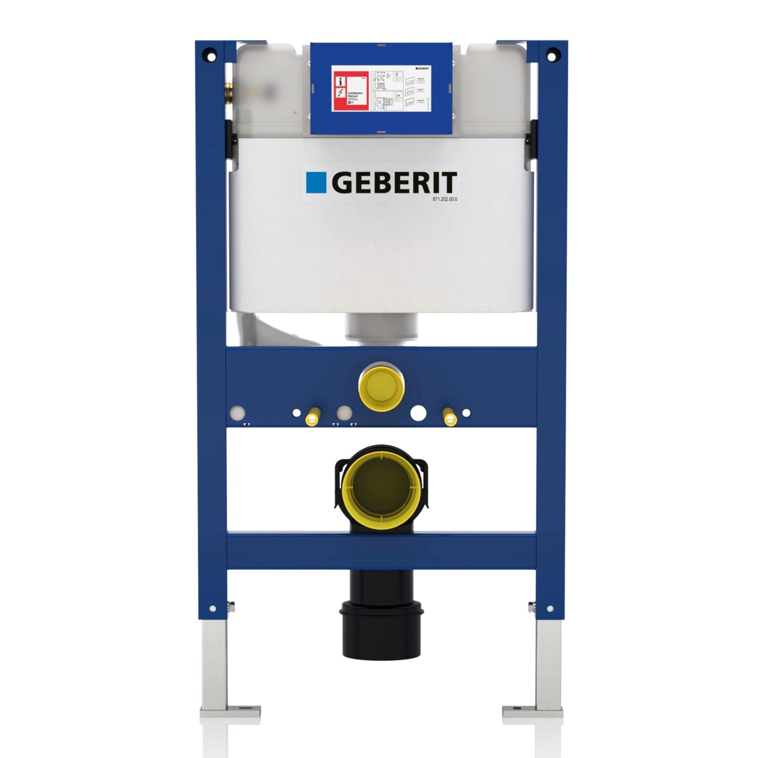Geberit Duofix 820mm Concealed Frame & Kappa Cistern for Wall Hung ...