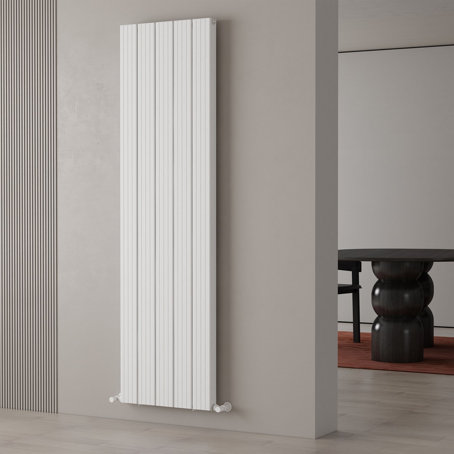 Carisa Chambord Double Panel Vertical Aluminium Radiator | Tap Warehouse
