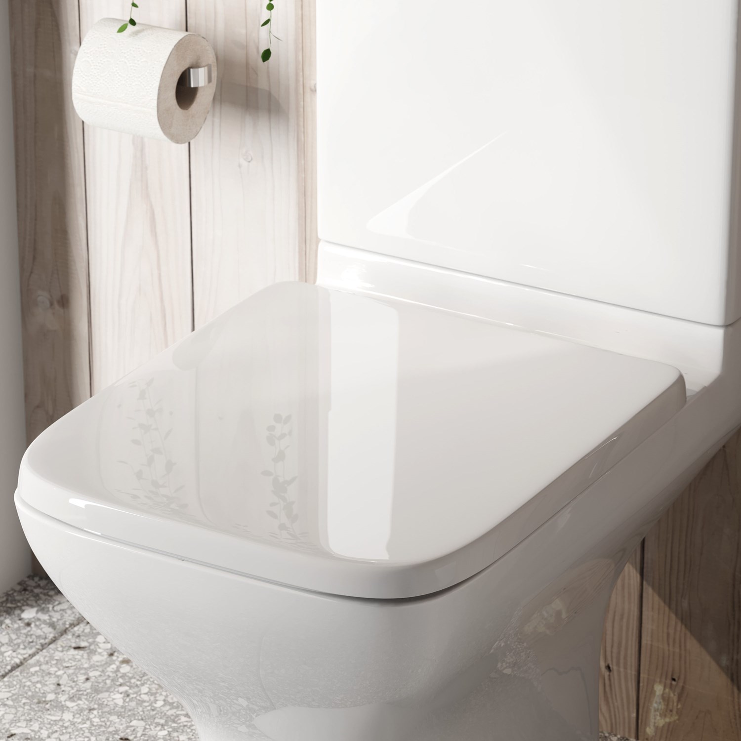 Harbour Soft Close Square Wrap Over Toilet Seat With Quick Release ...