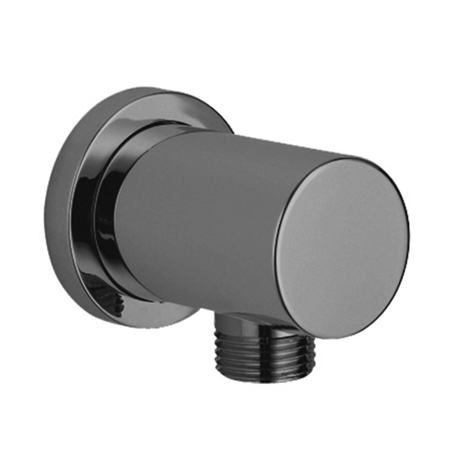 Harbour Clarity Round Wall Outlet & Elbow - Gunmetal | Tap Warehouse