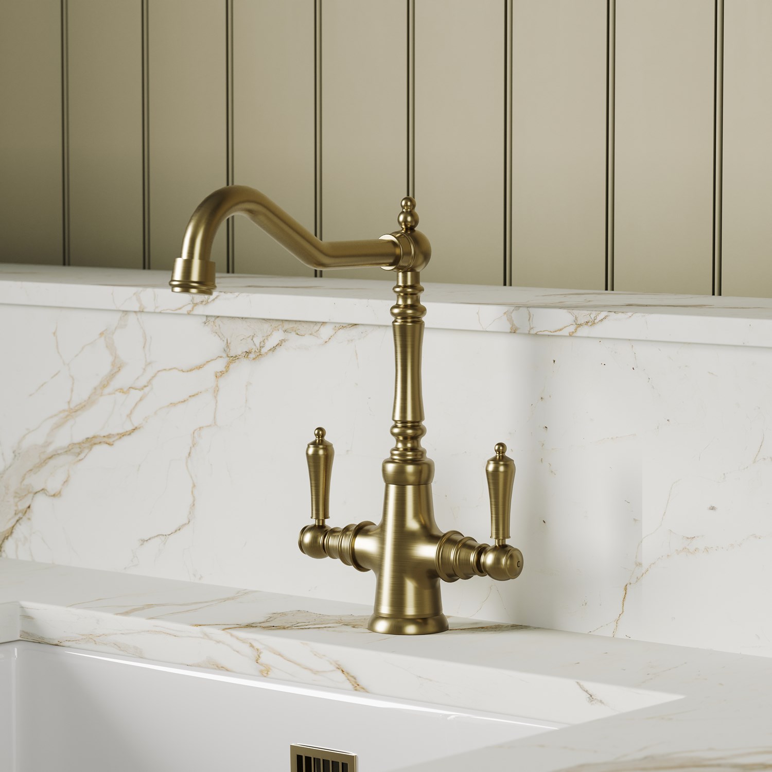 Butler & Rose Cecily Traditional Mono Kitchen Mixer Tap | Tap Warehouse
