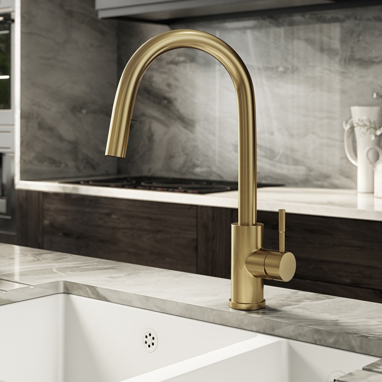 Vellamo Eclipse Concealed Pull Out Spray Single Lever Mono Kitchen ...