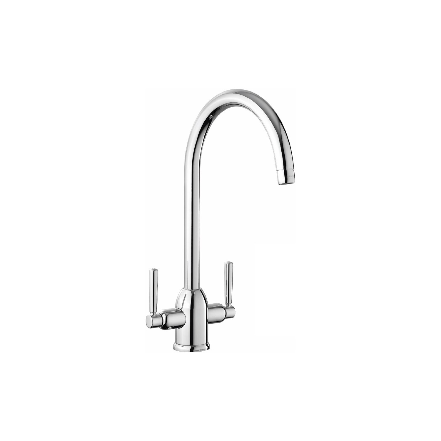 Rangemaster Parma Twin Lever Kitchen Mixer Tap with Swivel Spout | Tap ...
