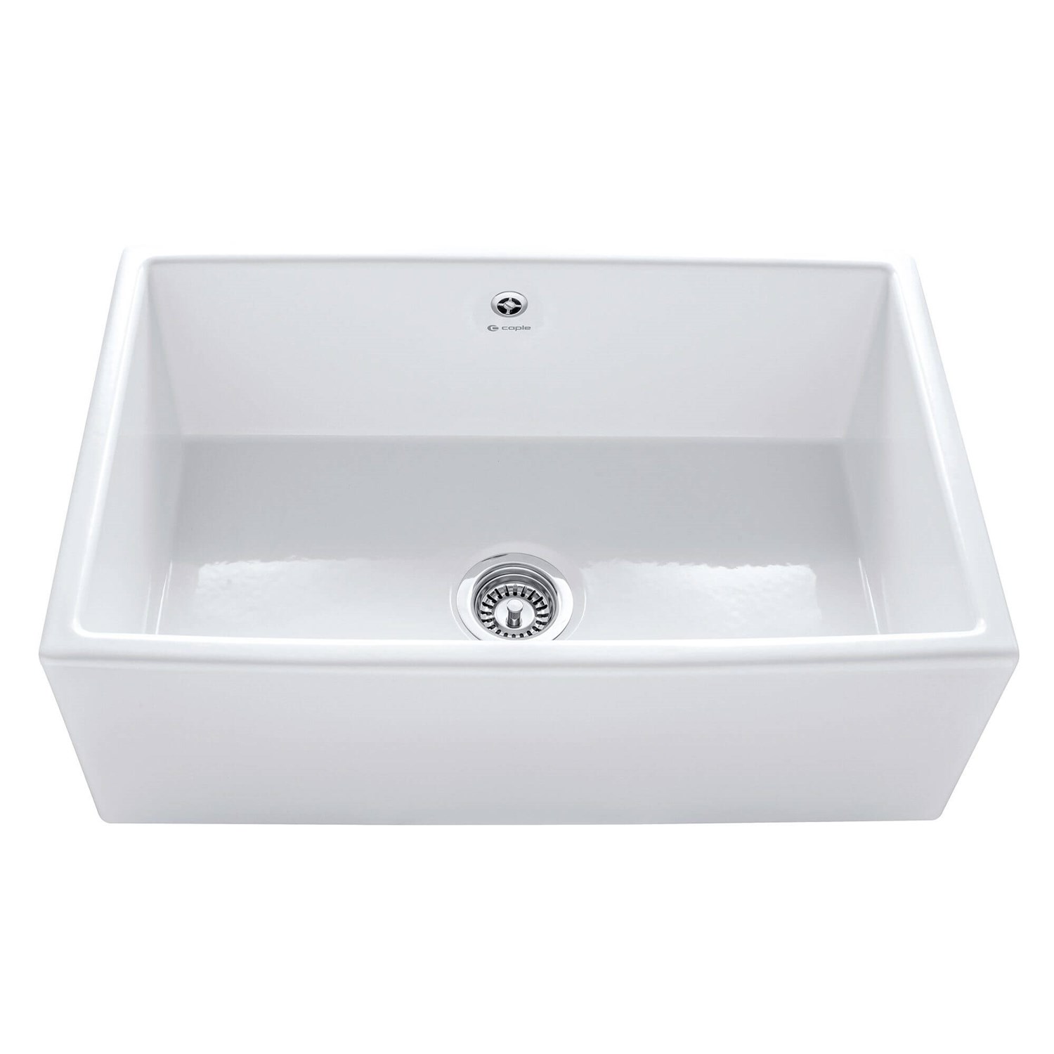 Caple Large Single Bowl Farmhouse White Ceramic Kitchen Sink - 762 x ...