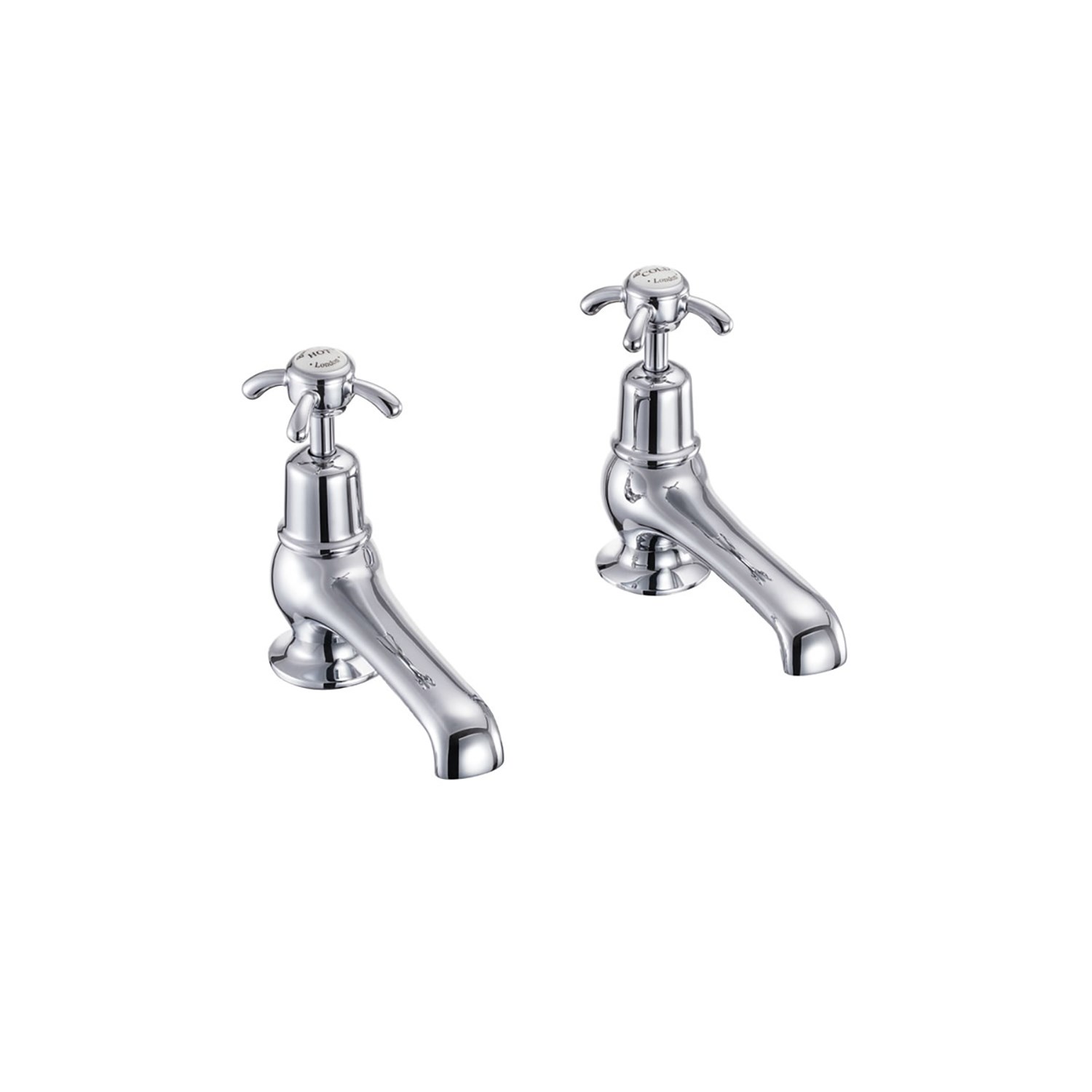 Burlington Anglesey 5 Inch Basin Pillar Taps | Tap Warehouse