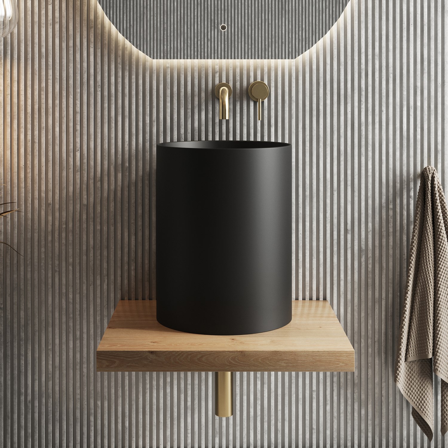 Sophia Basin Shelf with Countertop Basin - 3 sizes | Tap Warehouse
